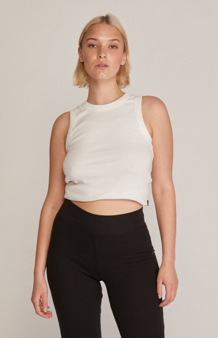 Le Buns | Organic Cotton Singlet Top | White | Size 6 - 20 – LE BUNS